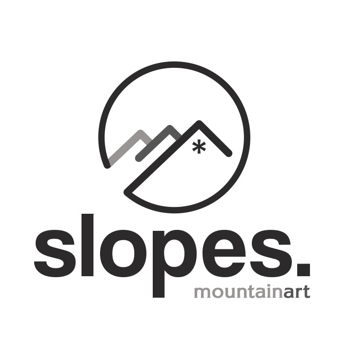 Slopes Mountain Art | Premium Wooden Ski Trail Maps, Skiing Décor